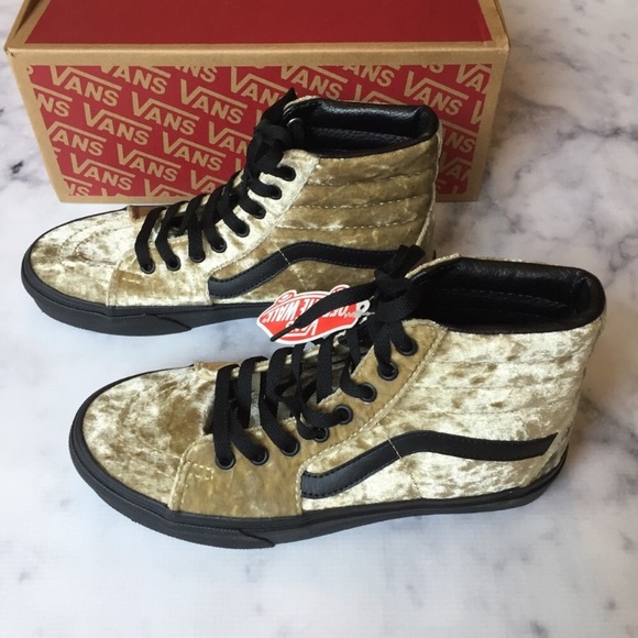 Vans | Shoes | Vans Nwb Sk8hi Crushed Velvet Hitops | Poshmark